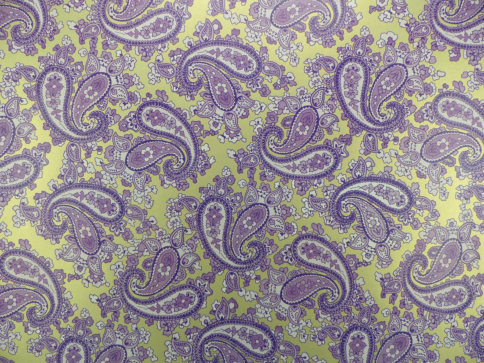 Champagne Gold Backed Purple Paisley Paper Guitar Body Decal - 420x295 ...