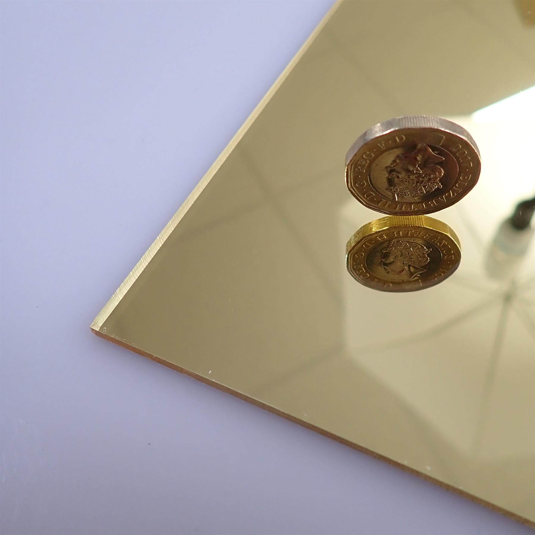 Gold Mirror PVC Electric Guitar Pickguard Sheet - 430x290x2.5mm ...