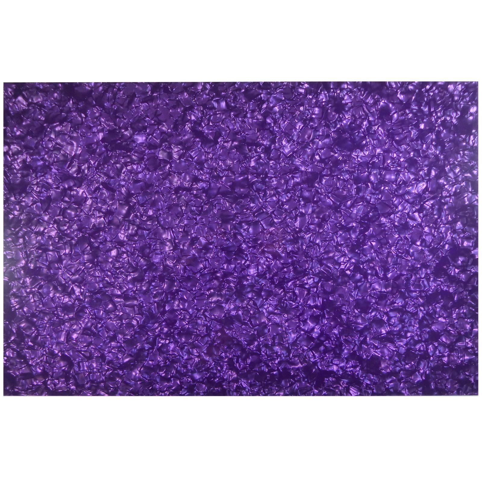Purple Pearloid PVC Electric Guitar Pickguard Sheet - 430x290x2.5mm, 4 ...