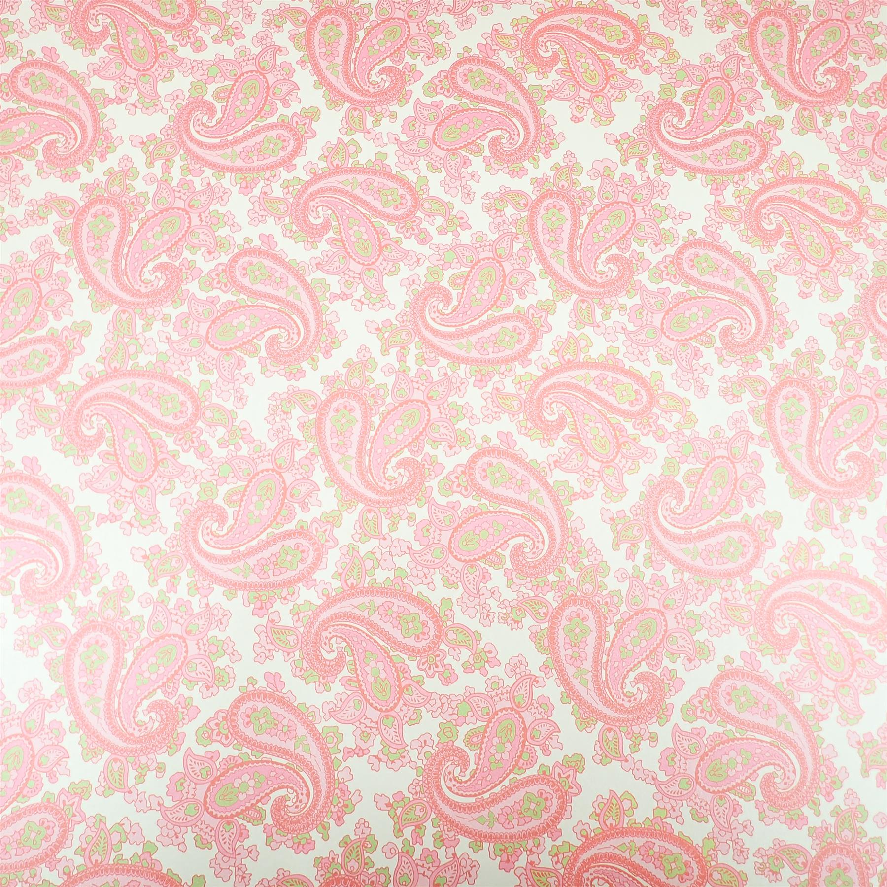 Silver Backed Pink Paisley Paper Guitar Body Decal - 690x480mm – Rothko ...