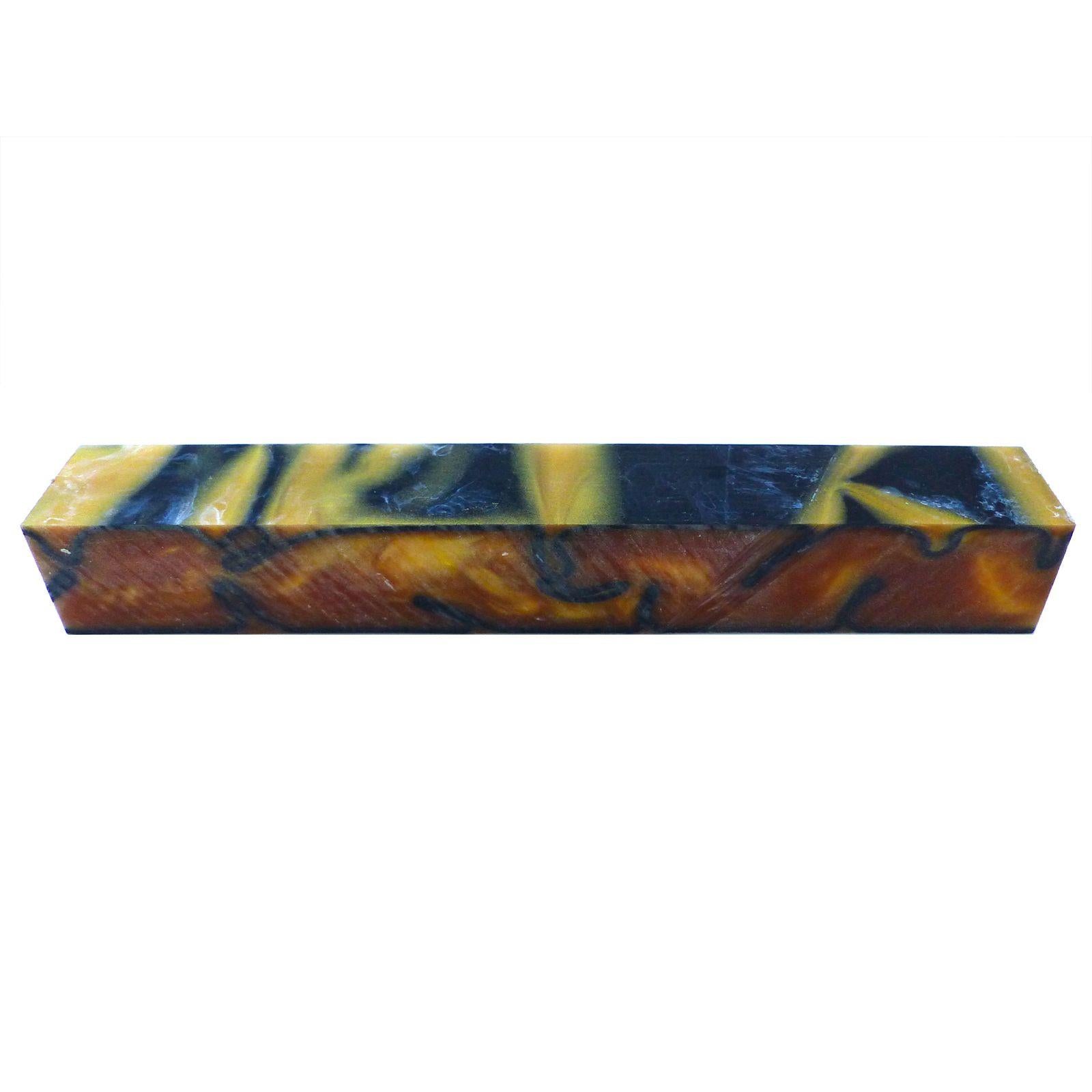 Liquid Gold Abstract Acrylic Pen Turning Blank - 150x20x20mm, 6x3/4x3 ...