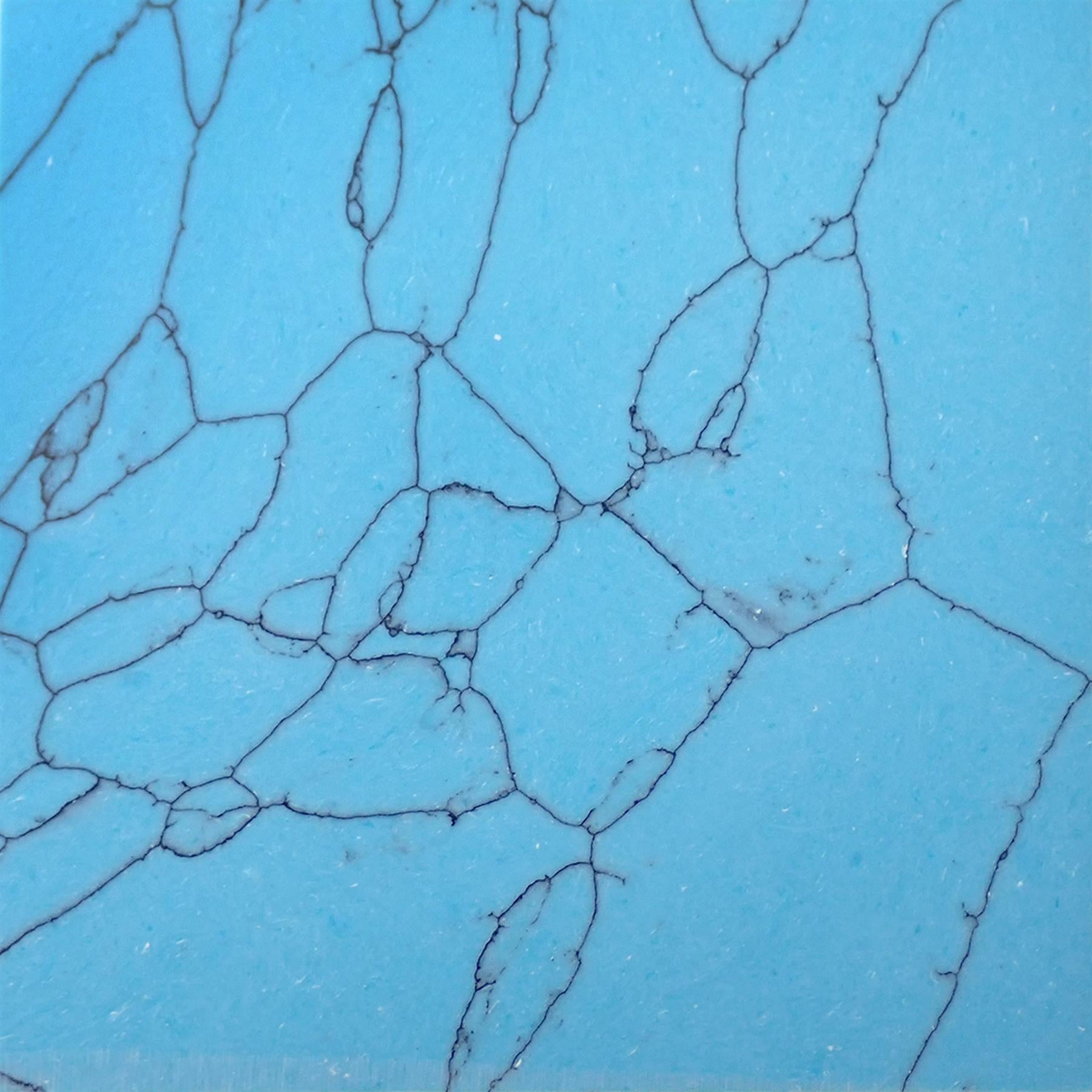 g Marble Turquoise Reconstituted Stone Inlay Blank - 50x50x3mm, Square ...
