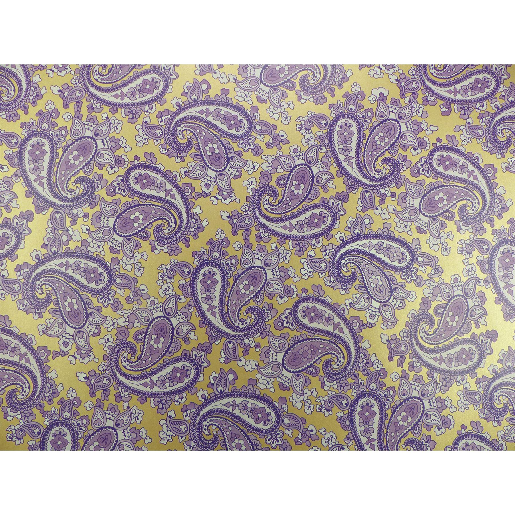 Bronze Backed Purple Paisley Paper Guitar Body Decal - 420x295mm ...