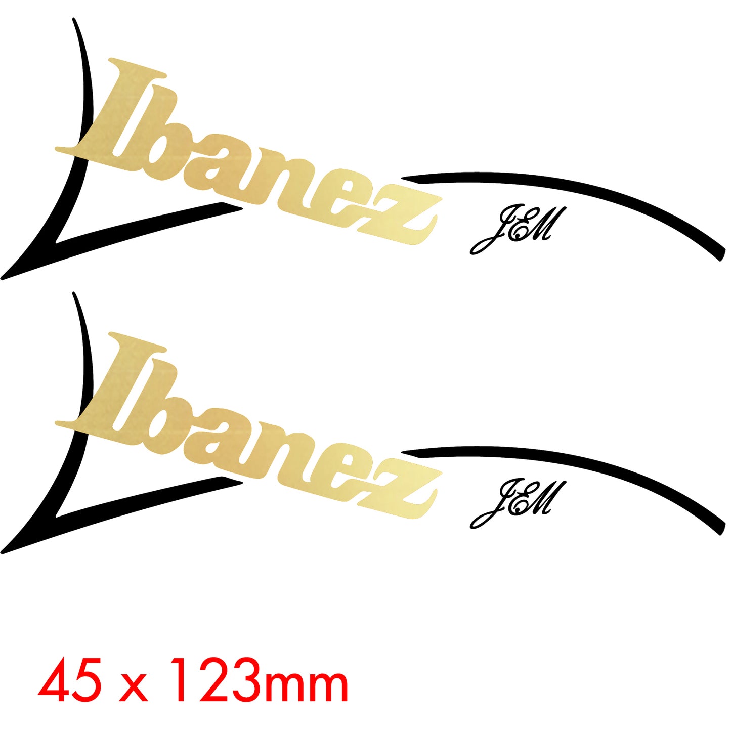 Ibanez Tick Restoration Headstock Decals x2