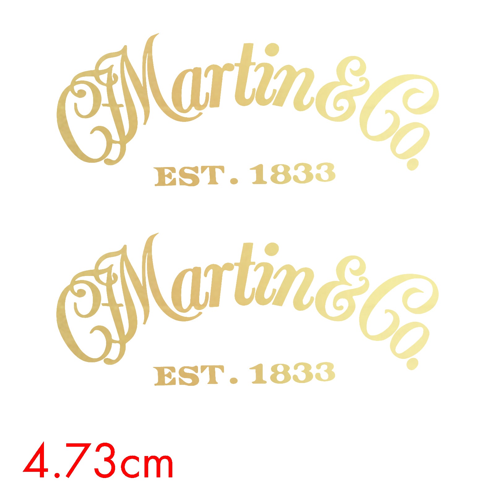 CF Martin Restoration Headstock Decals x2